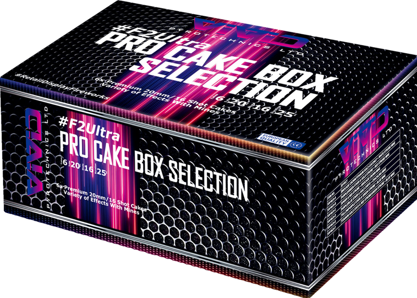 F2 Ultra Pro Cake Selection x 6 cakes - Leeds Fireworks